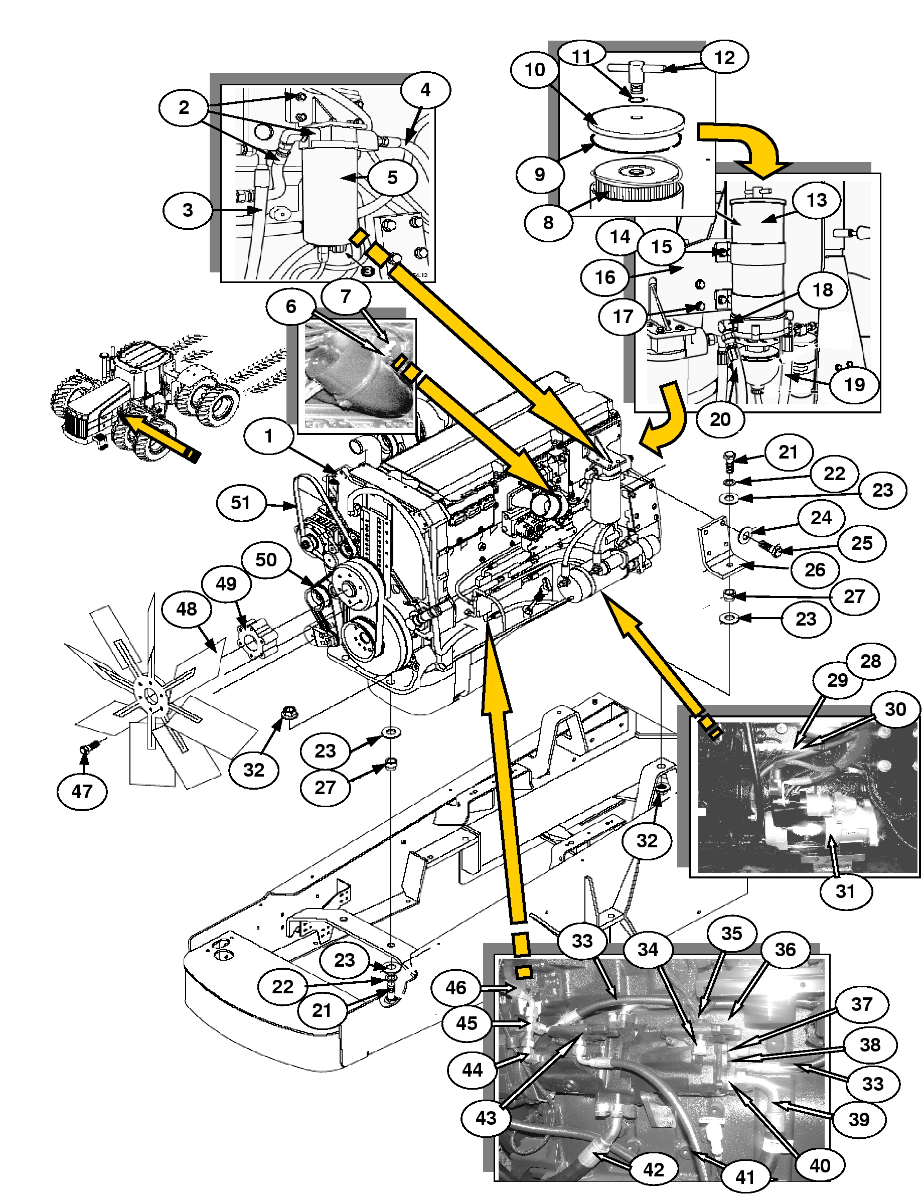Установка двигателя QSX-15 Cummins